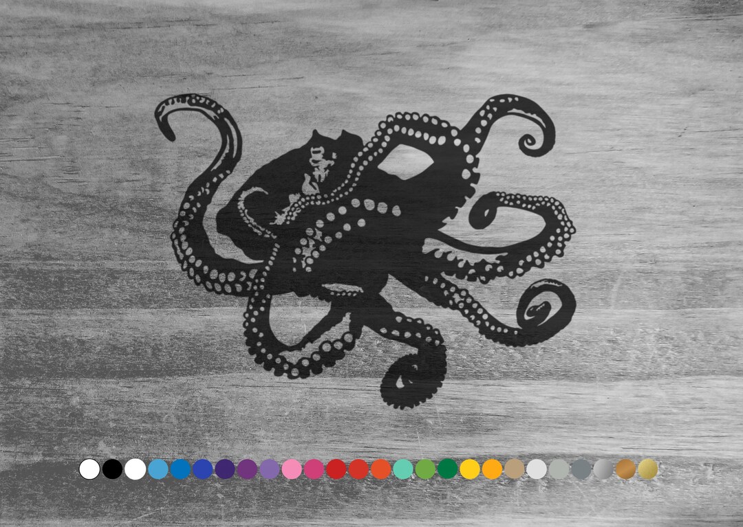 Octopus Vinyl Decal Sticker for Car Truck Rv Camper Van Atv Window ...