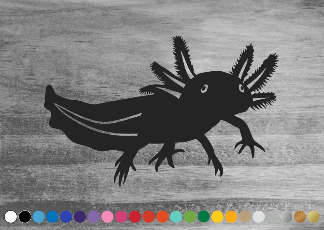 Axolotl Vinyl Decal Sticker for Car Truck Rv Camper Van Atv Window ...