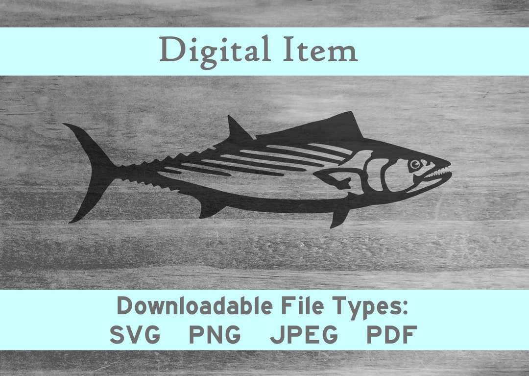 Bonito Fish Svg Png Jpeg Pdf Digital File Download -NOT a Physical Item ...