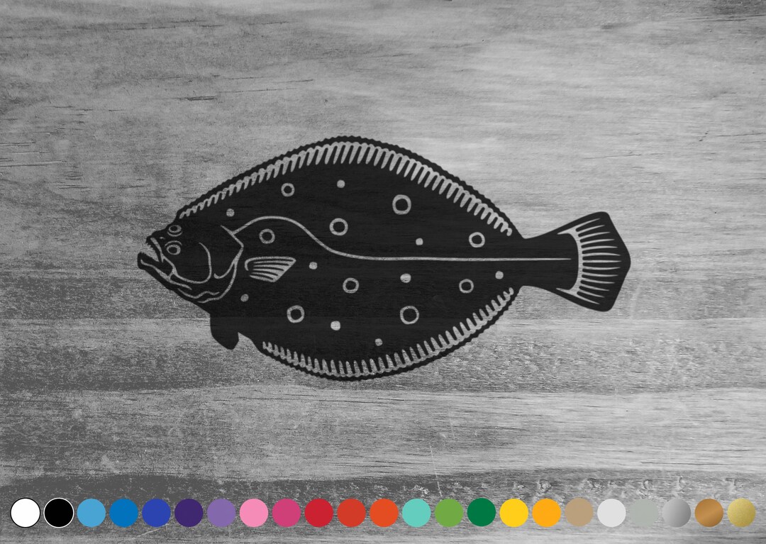 Fluke Summer Flounder Vinyl Decal Sticker for Car Truck Suv Rv Van 4x4 ...