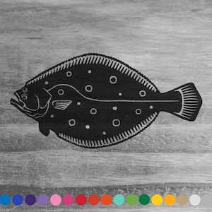 Fluke Summer Flounder Vinyl Decal Sticker for Car Truck Suv Rv Van 4x4 ...