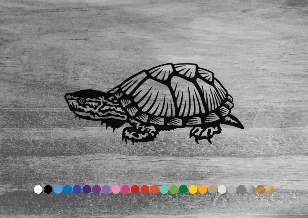 Musk Turtle Vinyl Decal Sticker for Car Truck Rv Camper Van Atv Window ...