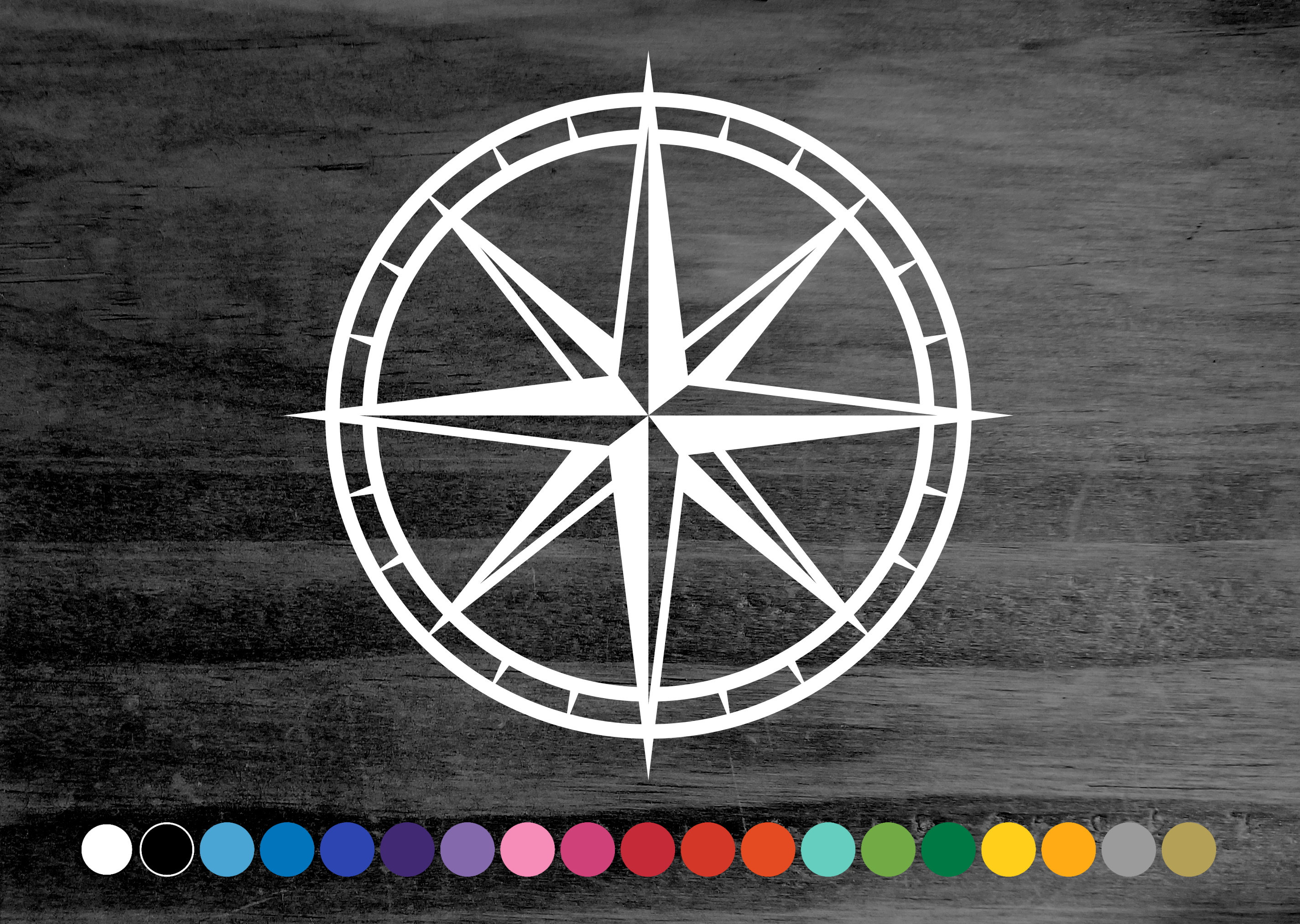 Compass Rose Vinyl Decal Sticker for Car Truck Boat Rv Suv | Etsy