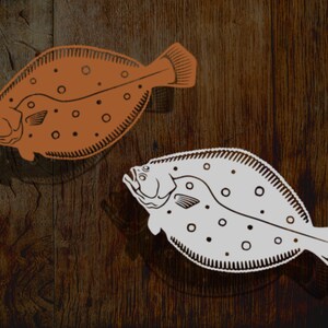 Fluke Summer Flounder Vinyl Decal Sticker for Car Truck Suv Rv Van 4x4 ...
