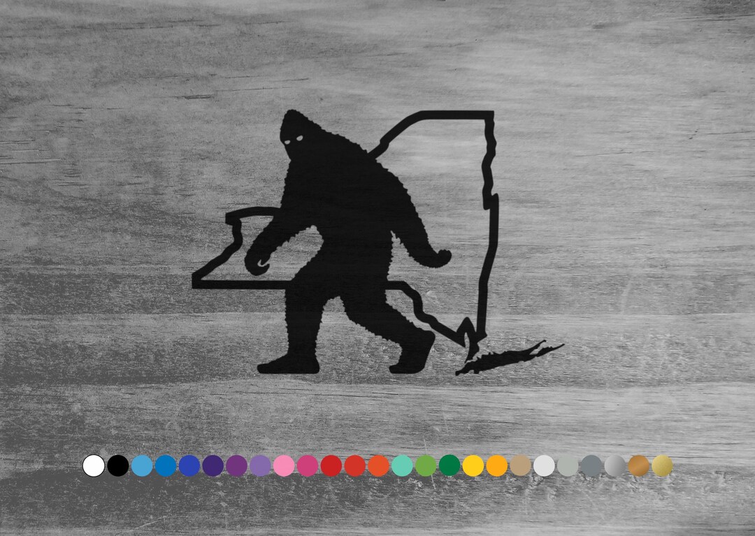 Bigfoot Sasquatch New York Vinyl Decal Sticker for Car Truck Rv Camper ...
