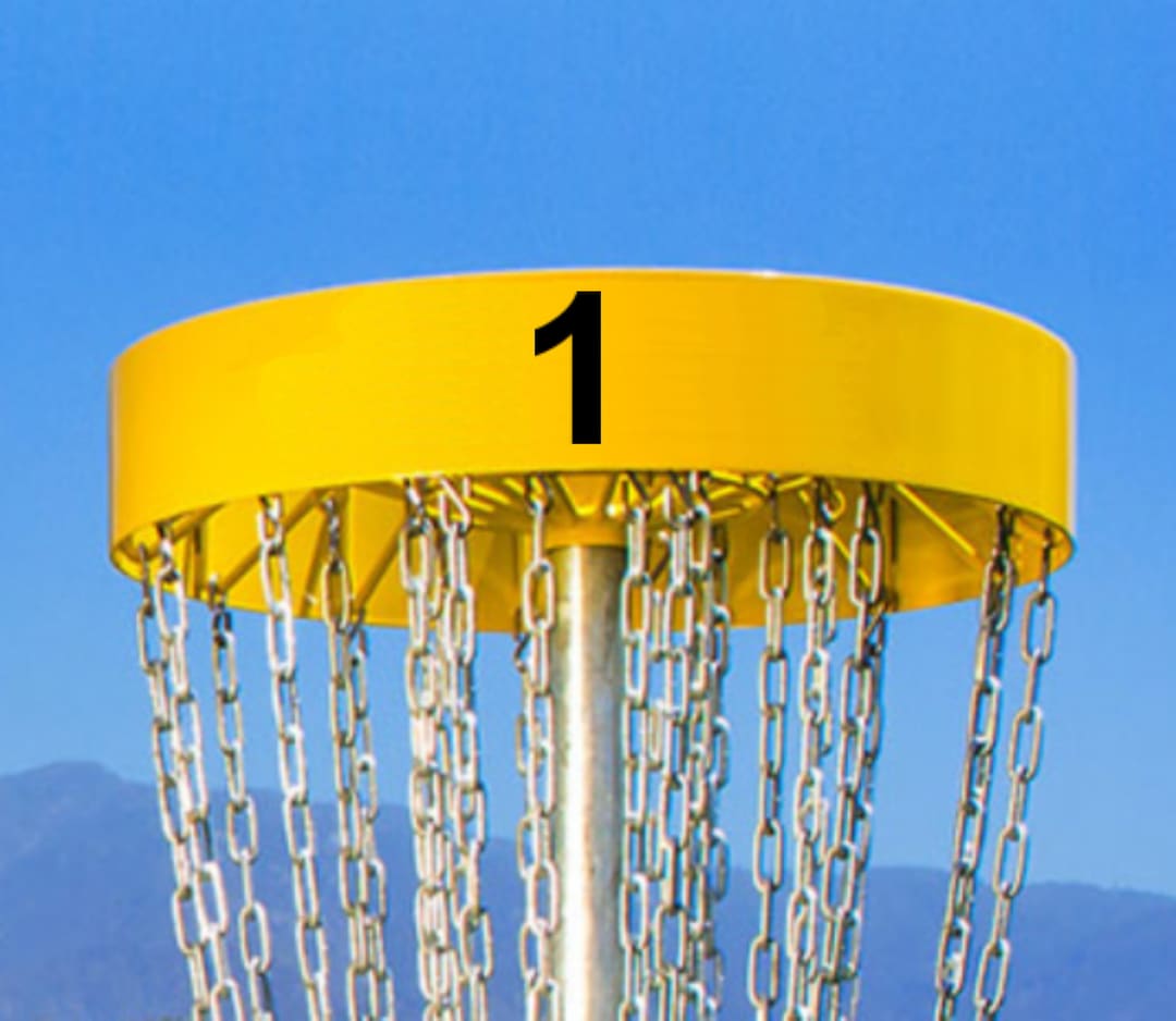 Disc Golf Basket Number Stickers - Many Options - Vinyl Decals Hole ...