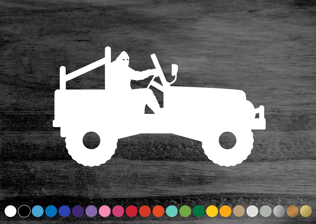 Bigfoot Sasquatch Jeep Decal Sticker Vinyl for Car Truck 4x4 Rv Van Atv ...