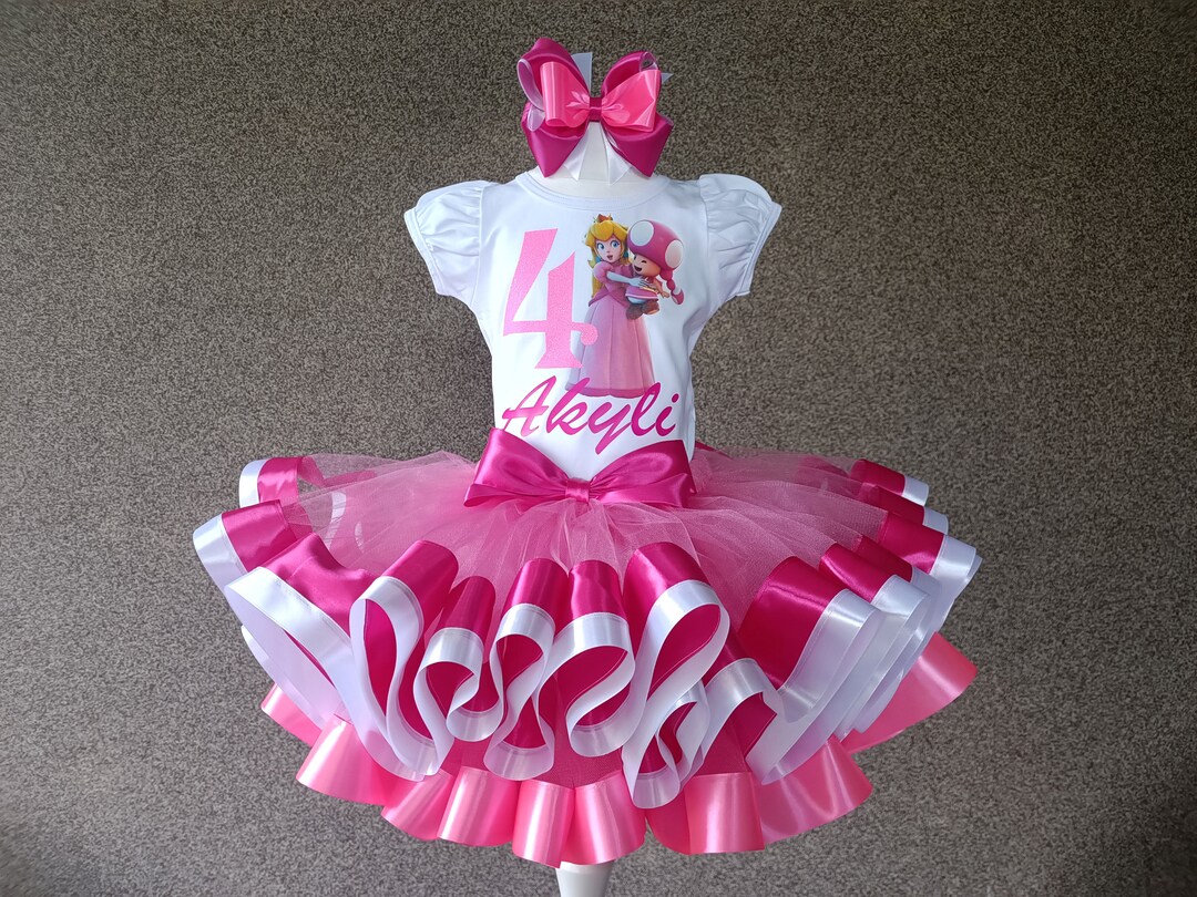 Princess Peach Birthday Outfit, Personalized Princess Peach Party ...