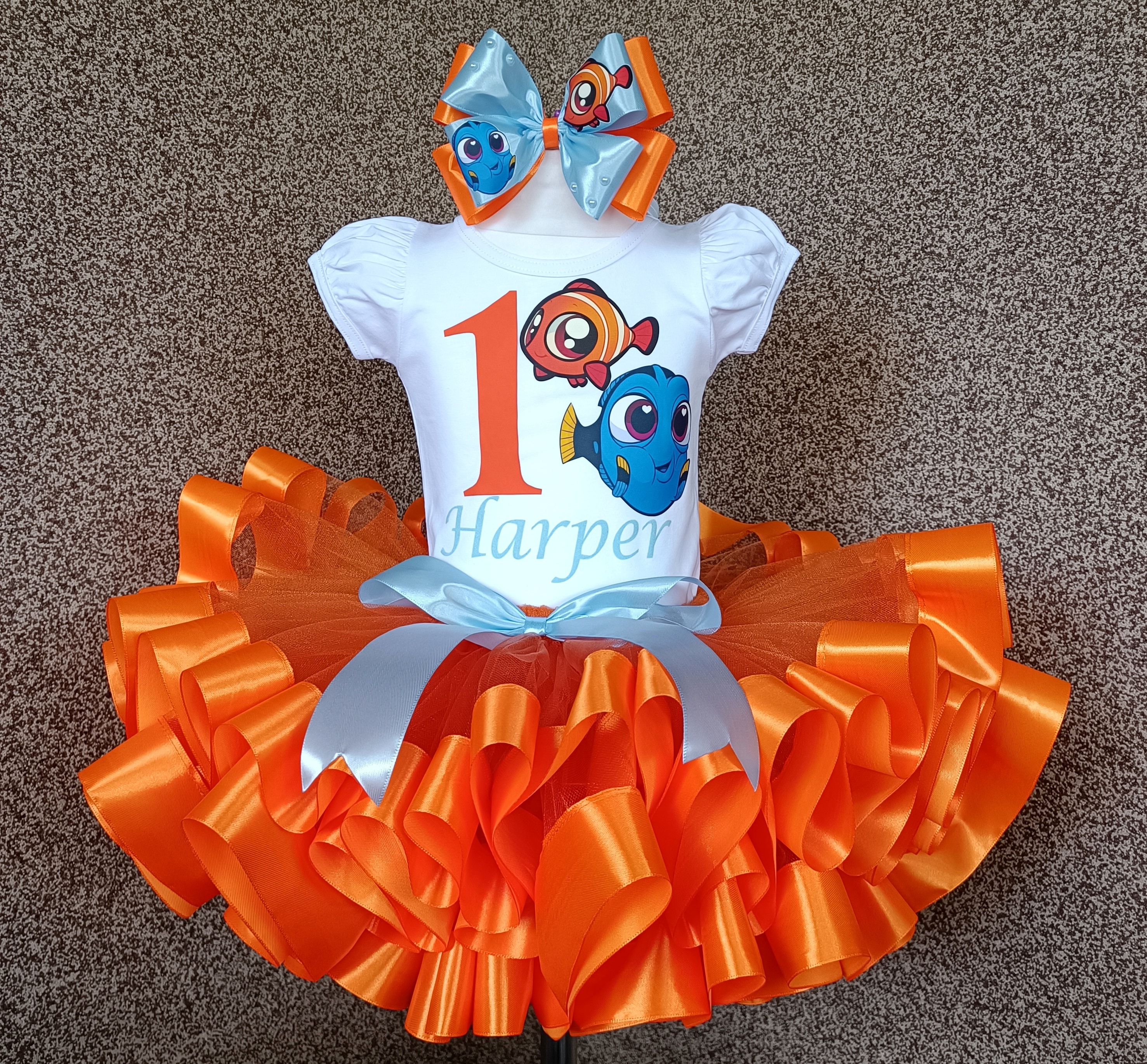 Nemo Dory Birthday Outfit: Personalized Tutu Costume - Etsy
