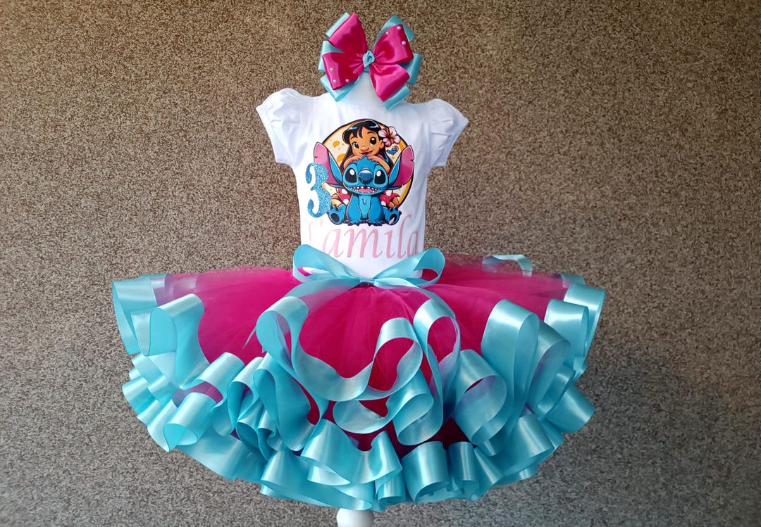 Lilo and Stitch Party Tutu Outfit, Stitch Birthday Costume for Baby ...