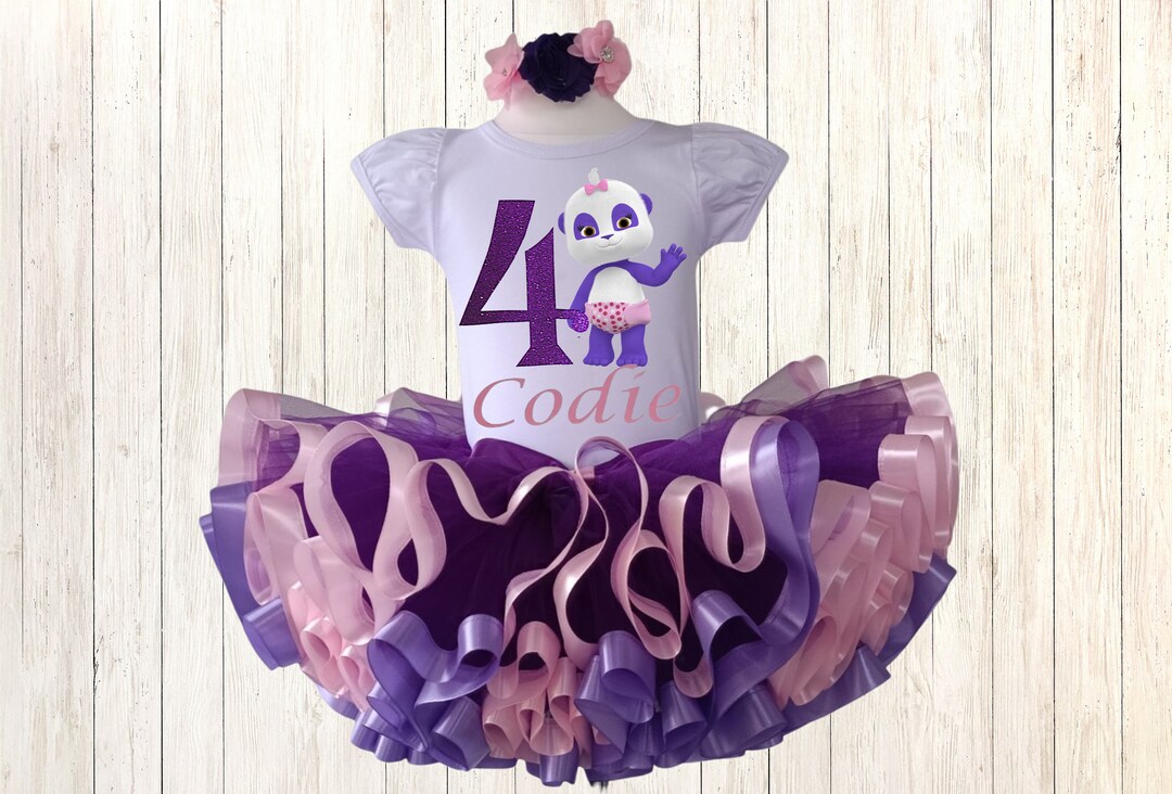 Word Party Lulu Birthday Tutu Outfit Lulu Word Party Tutu Set - Etsy