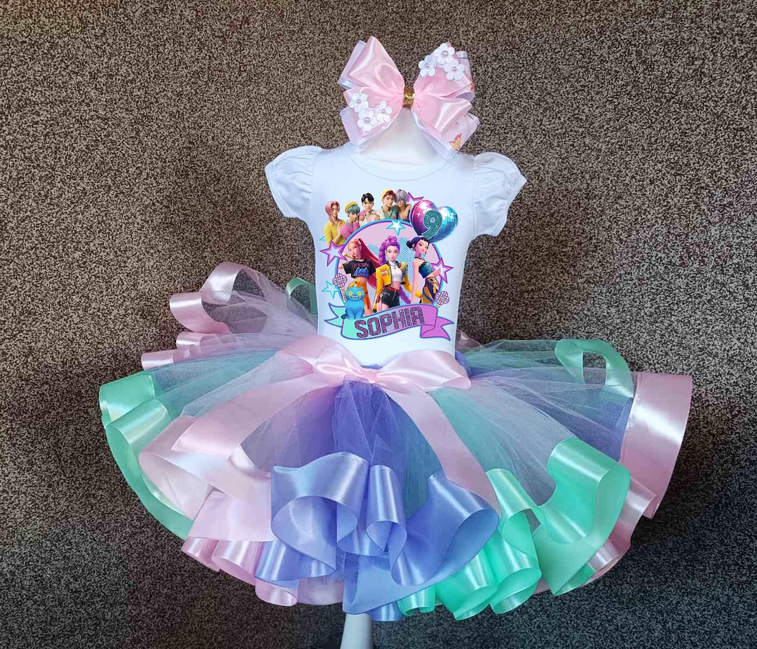 Huntrix Birthday Party Outfit: Demon Hunters Tutu Costume. - Etsy