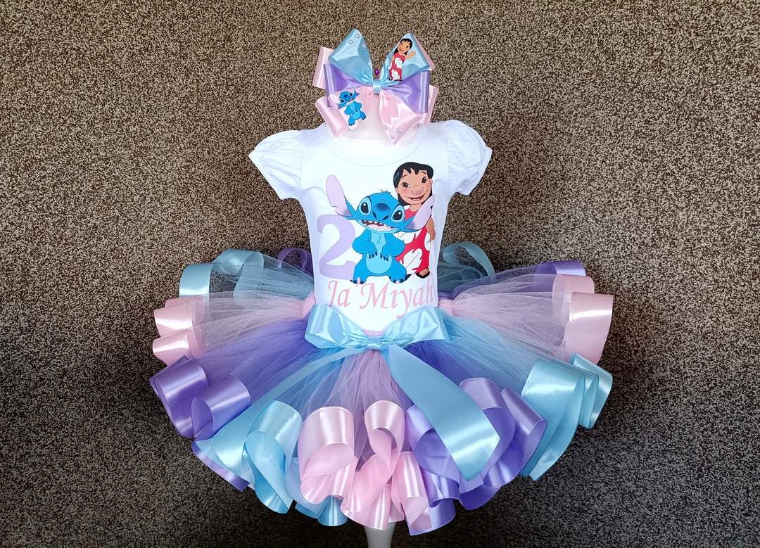 Stitch Birthday Tutu Outfit: Baby Girl Party Costume - Etsy