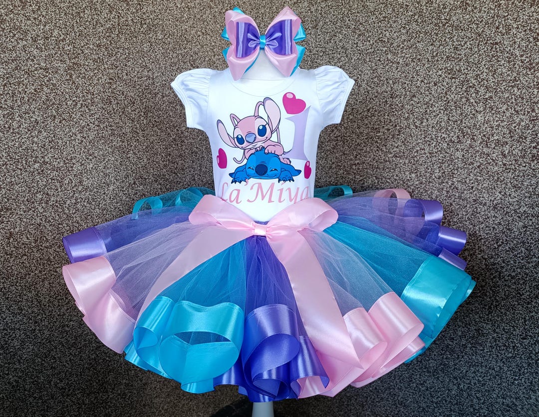 Stitch Birthday Tutu Outfit: Baby Girl Party Costume - Etsy