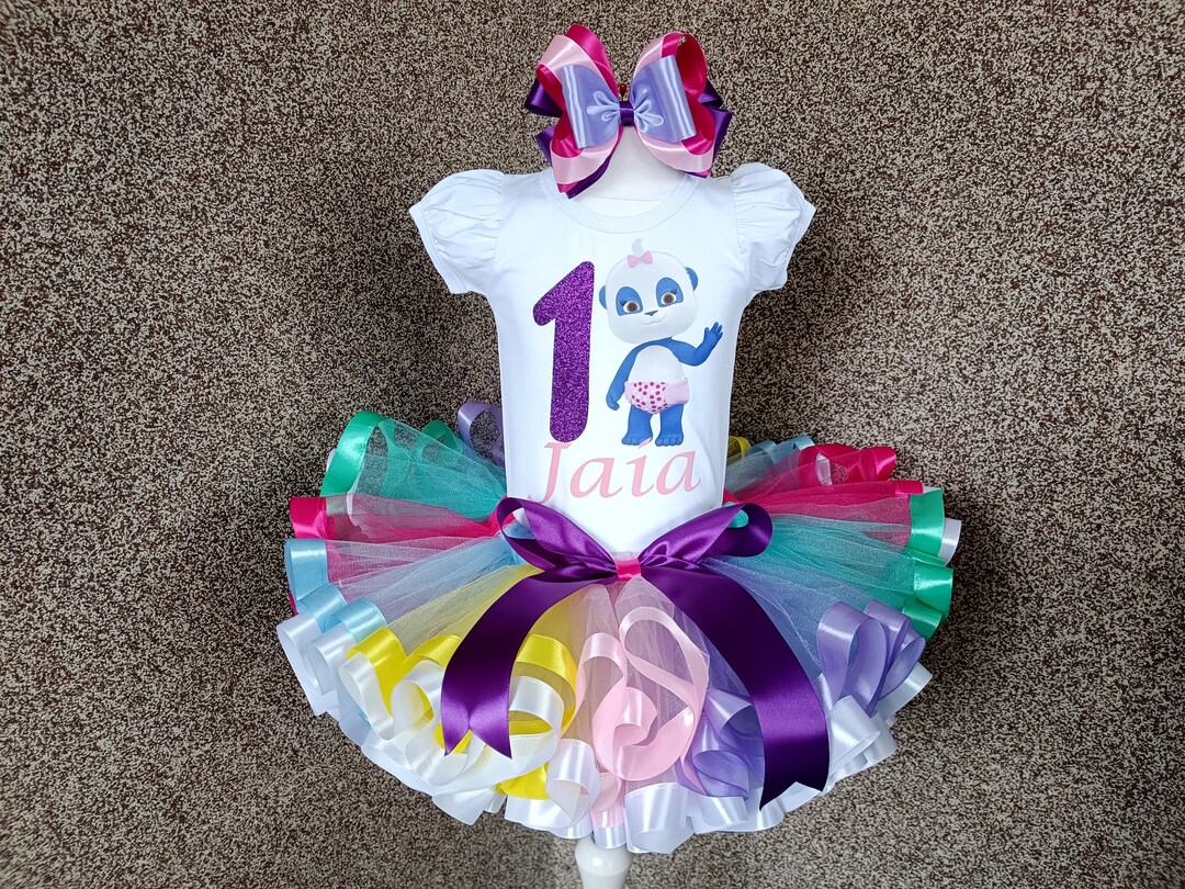 Word Party Lulu Birthday Outfit, Lulu Word Party Tutu Set Lulu Panda Theme Birthday Tutu Dress ...