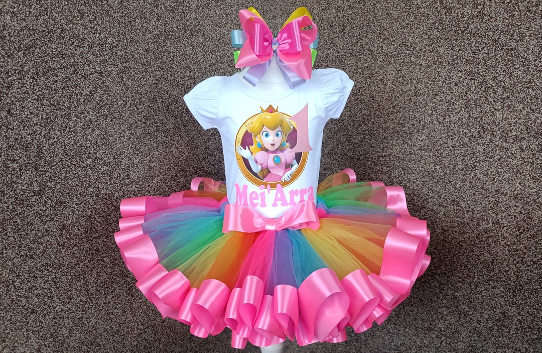 Princess Peach Birthday Outfit, Personalized Princess Peach Party ...