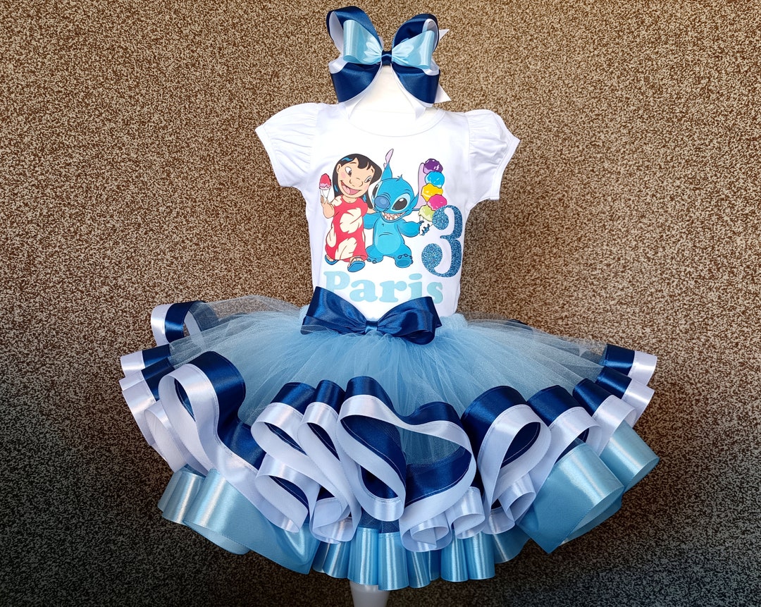 Lilo and Stitch Party Tutu Outfit, Stitch Birthday Costume for Baby ...