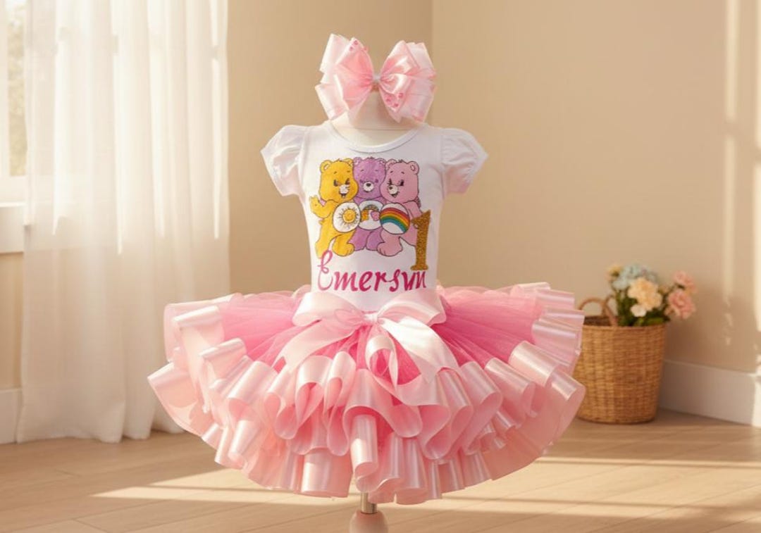Bears Birthday Outfit: Tutu Set, Baby Girl Costume - Etsy