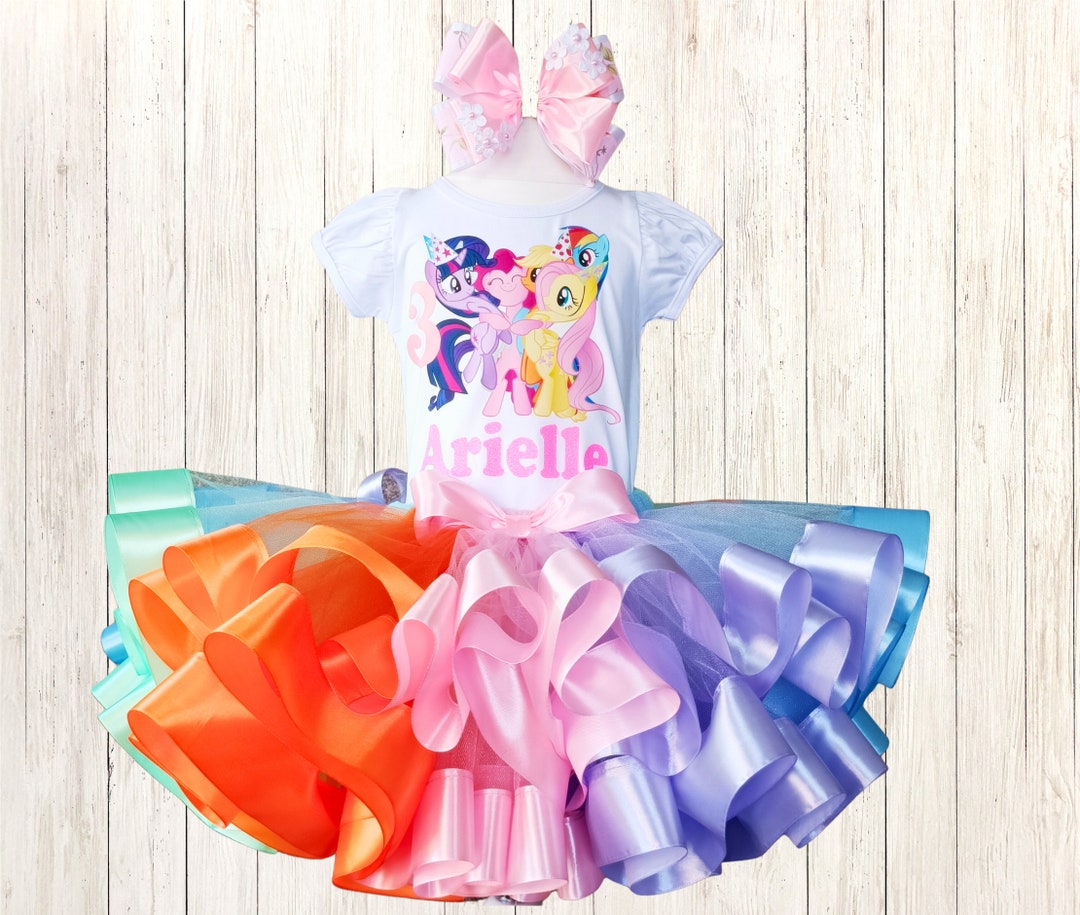 My Little Pony Birthday Outfit for Baby Girl Personalized My - Etsy