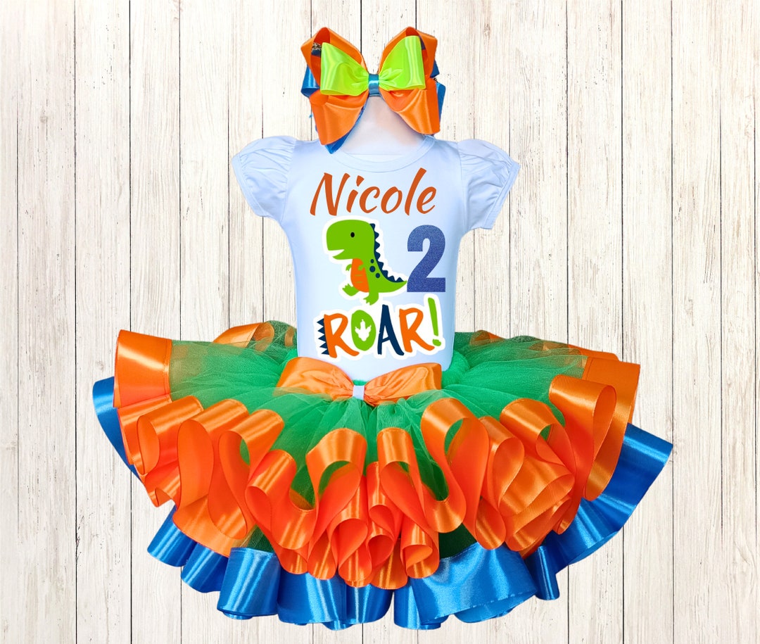 Roar Rex Birthday Tutu Outfit, Dinosaur Birthday Tutu Outfit, Roar Rex ...