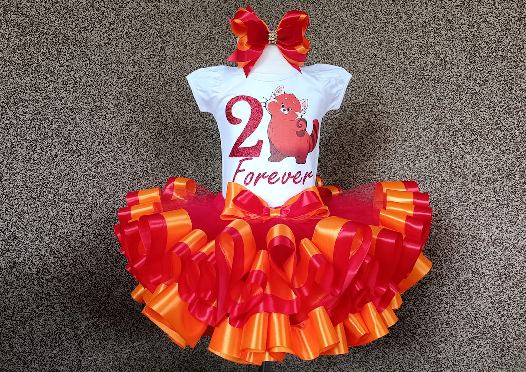 Turning Red Birthday Outfit, Turning Red Birthday Tutu Set, Turning Red ...