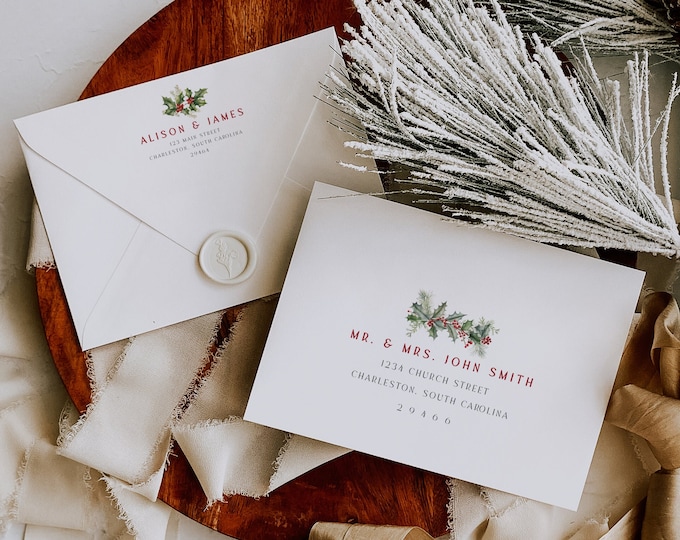 TINY Christmas Envelopes for Advent Calendars, Scrapbooking, and ...