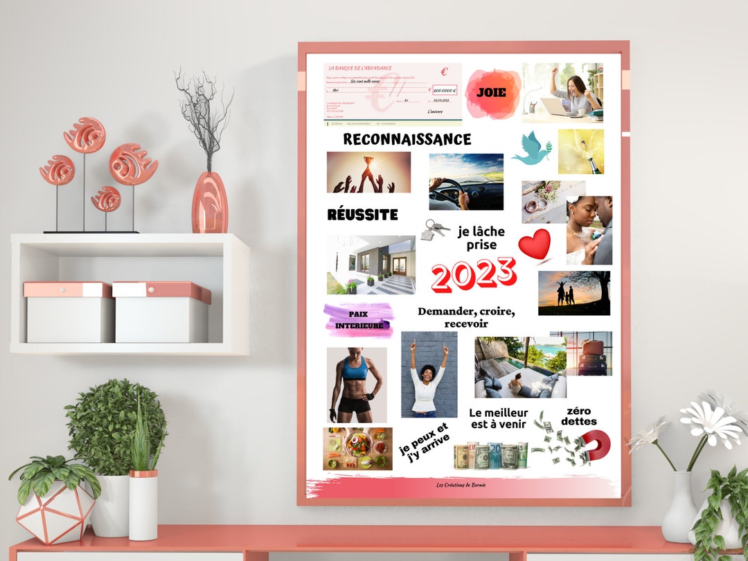 Law of Attraction Vision Board Kit 2023 Dream Board Kit Printable ...