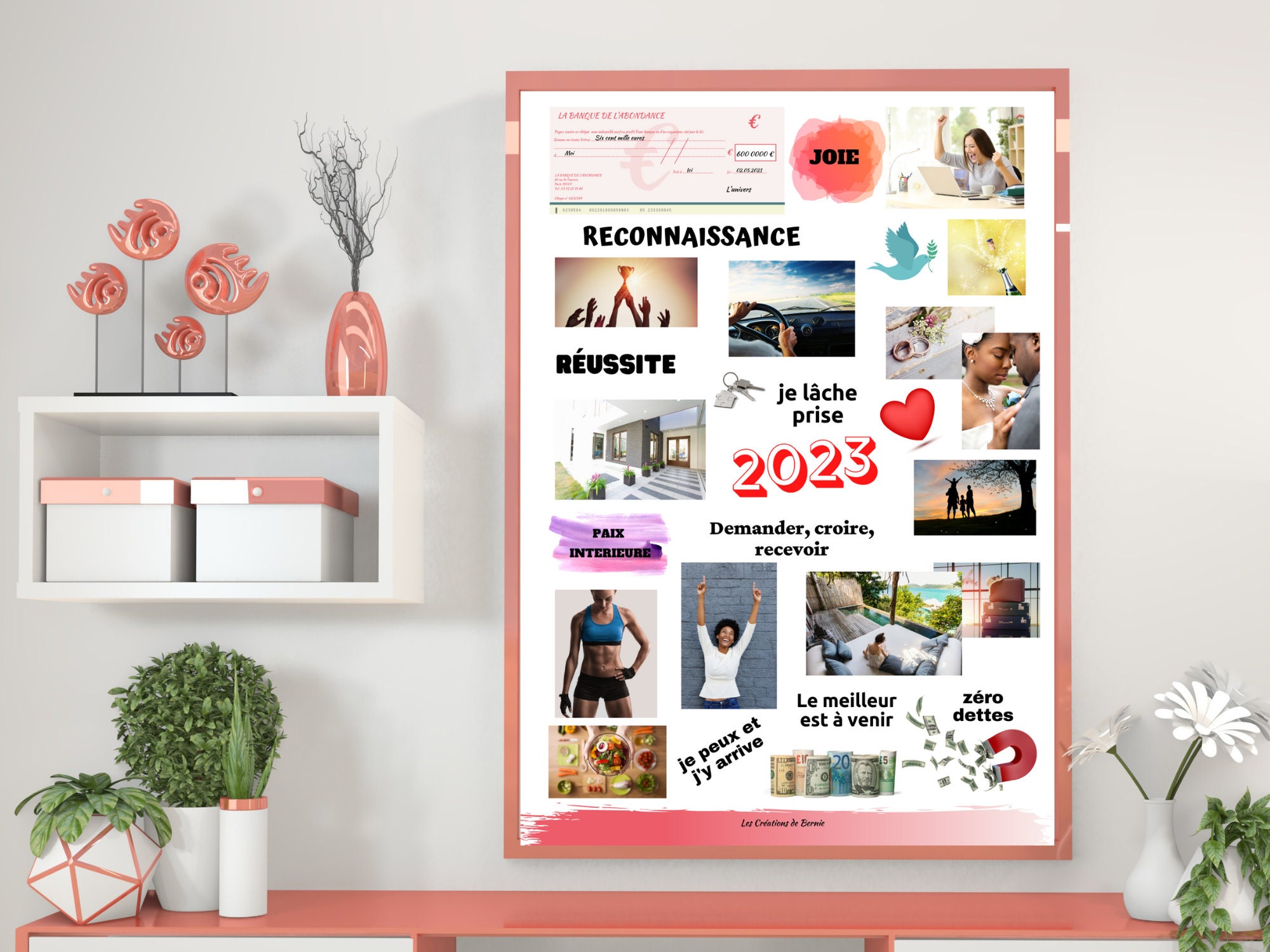 Law of Attraction Vision Board Kit 2023 Dream Board Kit Printable ...