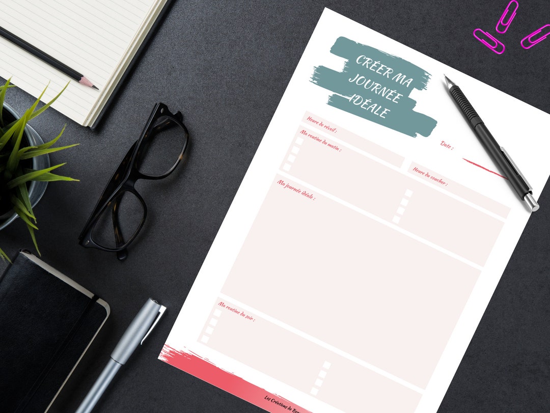 Create Your Ideal Day Planner Perfect Day Worksheet Write Your Day in ...