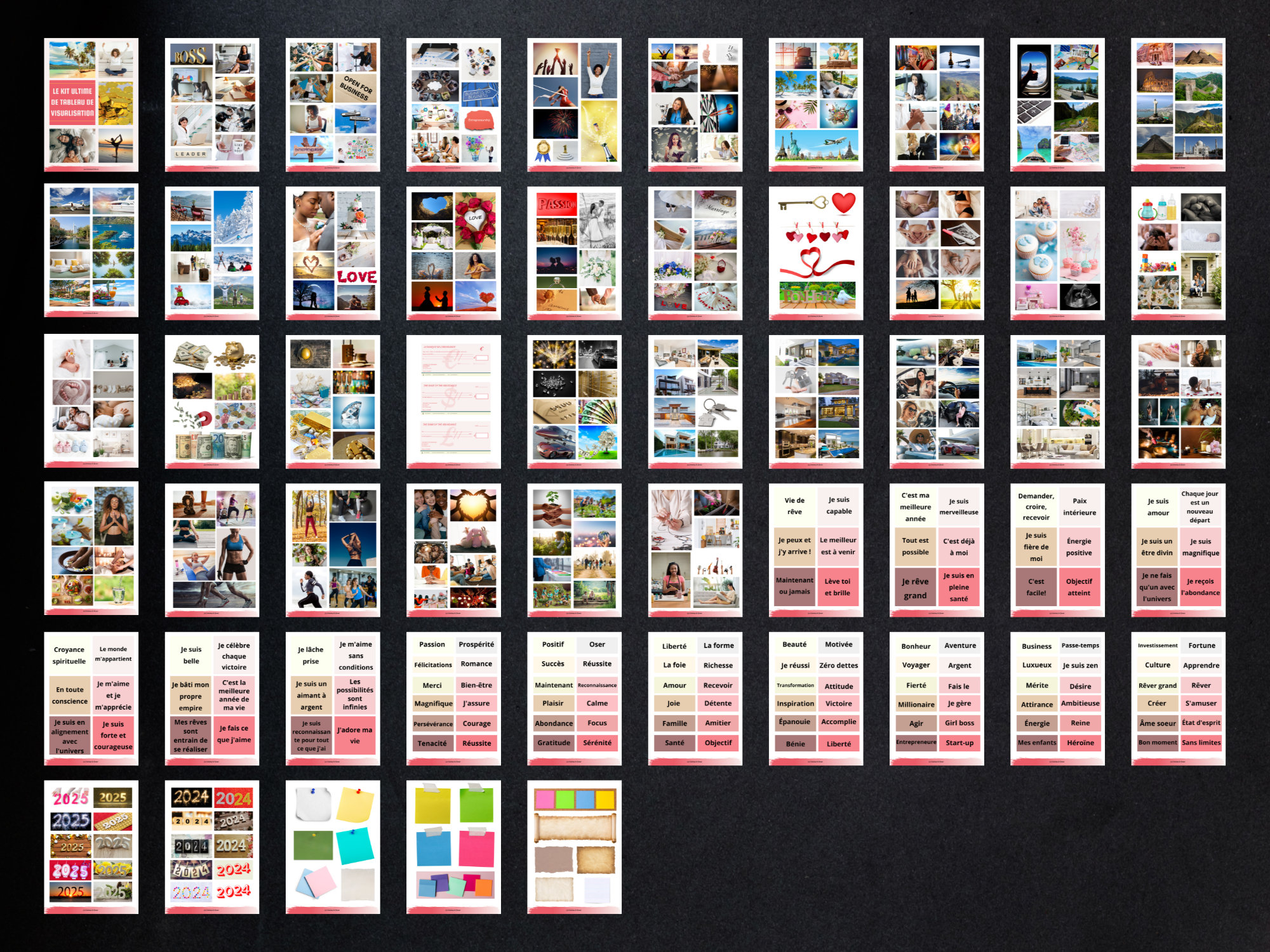 The Ultimate Law of Attraction Vision Board Kit 2023 Dream Board Kit ...