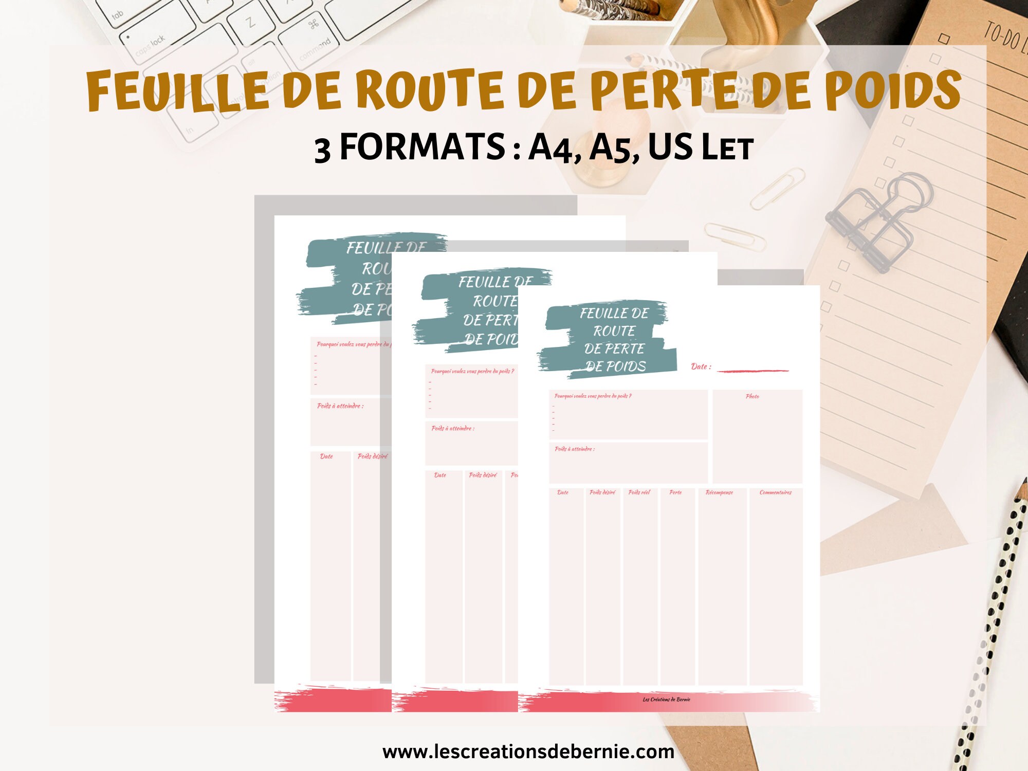 Weight Loss Road Map Planner Printable Worksheet Organizer Bullet ...