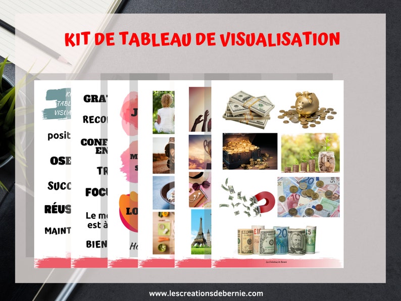 Mini kit de tableau de visualisation 2024-2025 loi de l'attraction ...