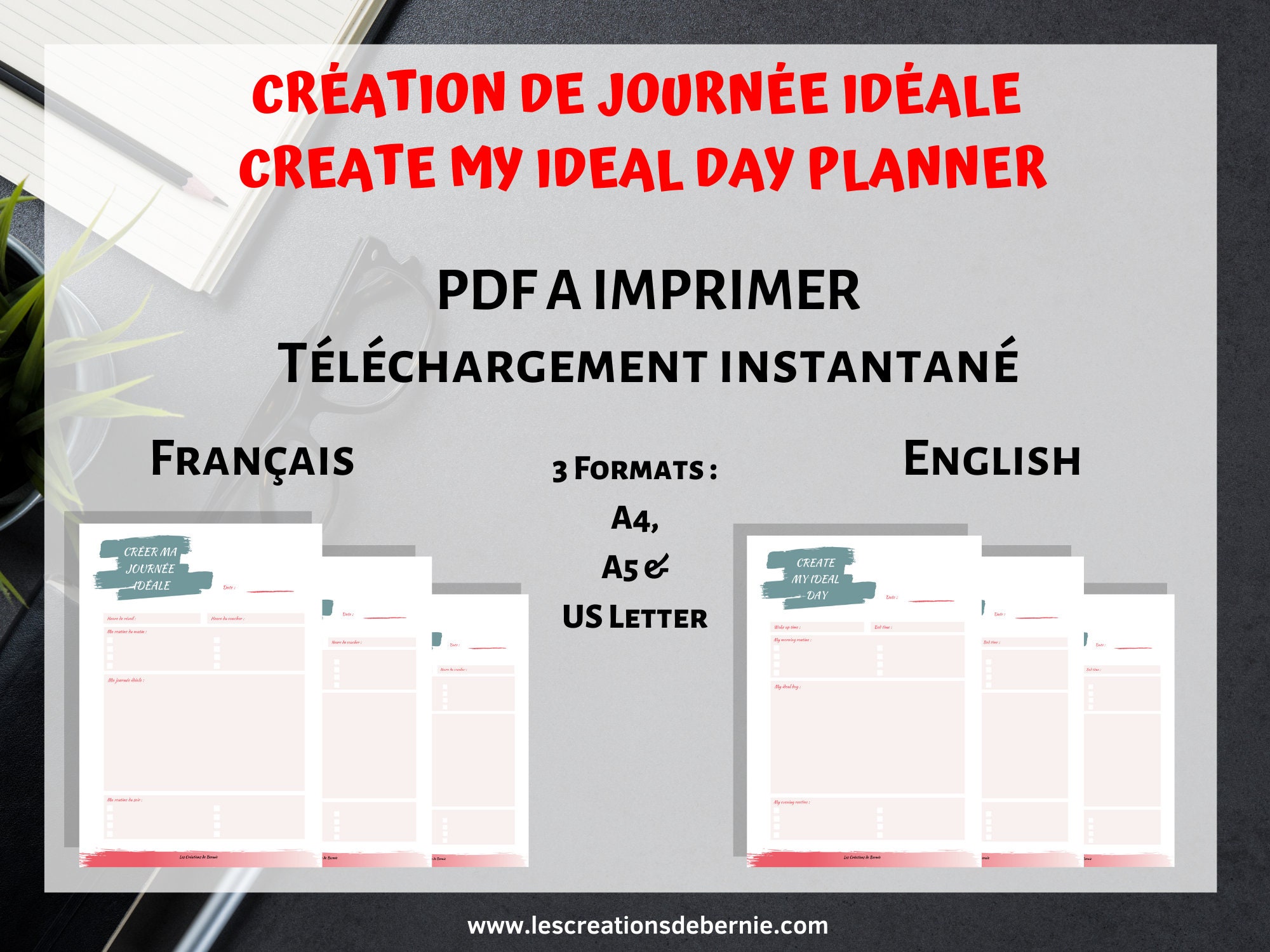 Create Your Ideal Day Planner Perfect Day Worksheet Write Your Day in ...