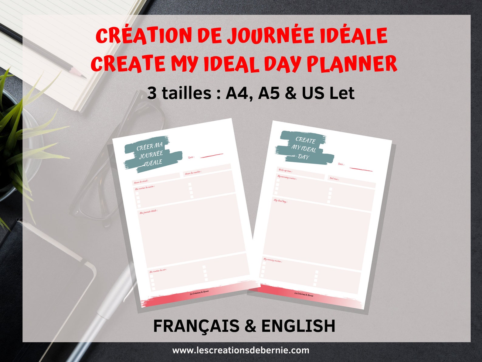 Create Your Ideal Day Planner Perfect Day Worksheet Write Your Day in ...