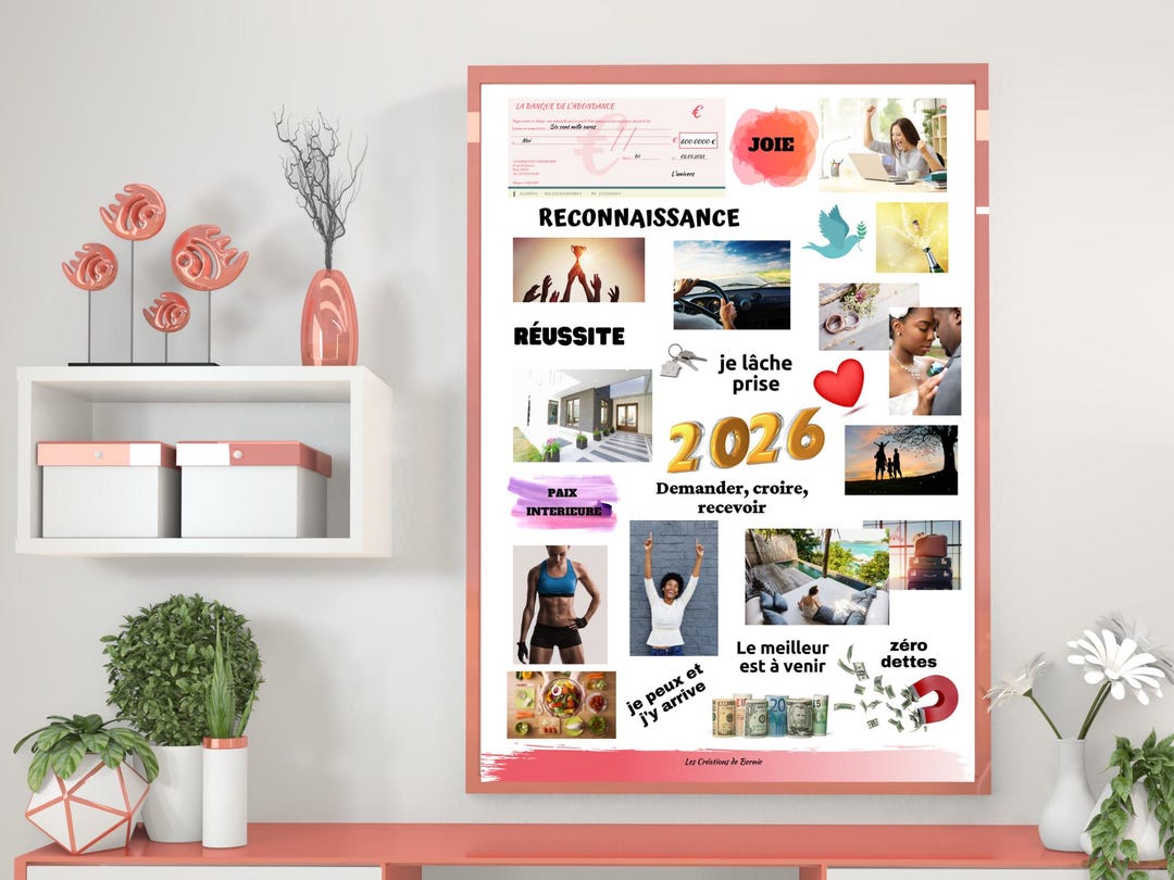 Law of Attraction Vision Board Kit 2026-2027 Dream Board Kit Printable ...