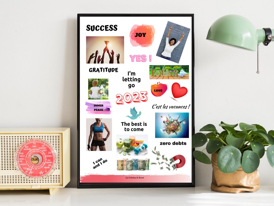 Law of Attraction Mini Vision Board Kit 2023 Dream Board Kit ...