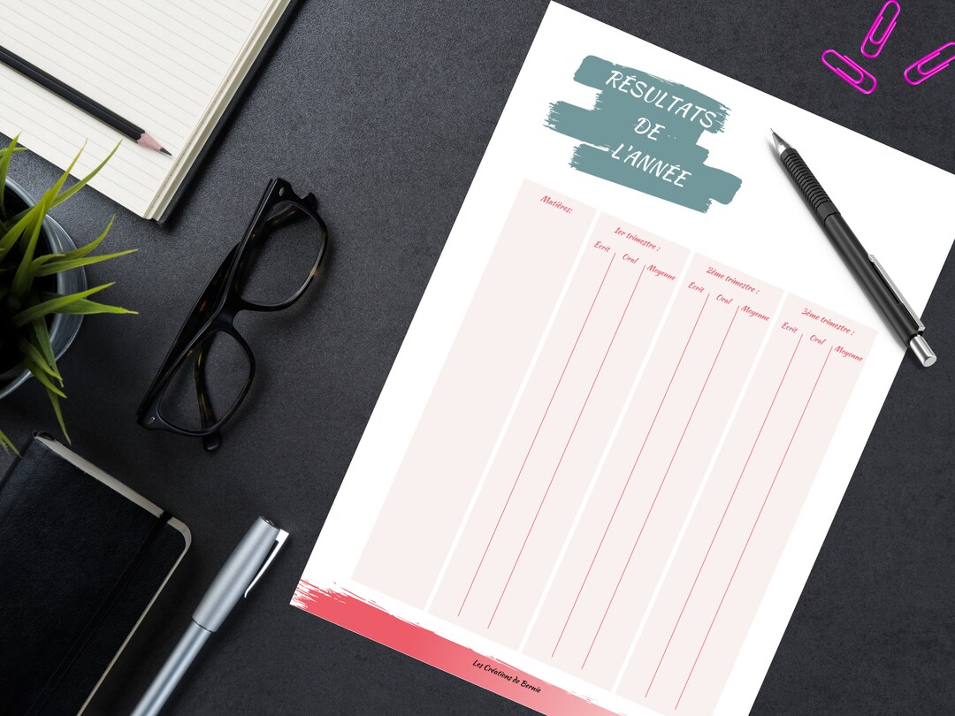 Grade Planner School Year Grades Worksheet Grade List Printable ...