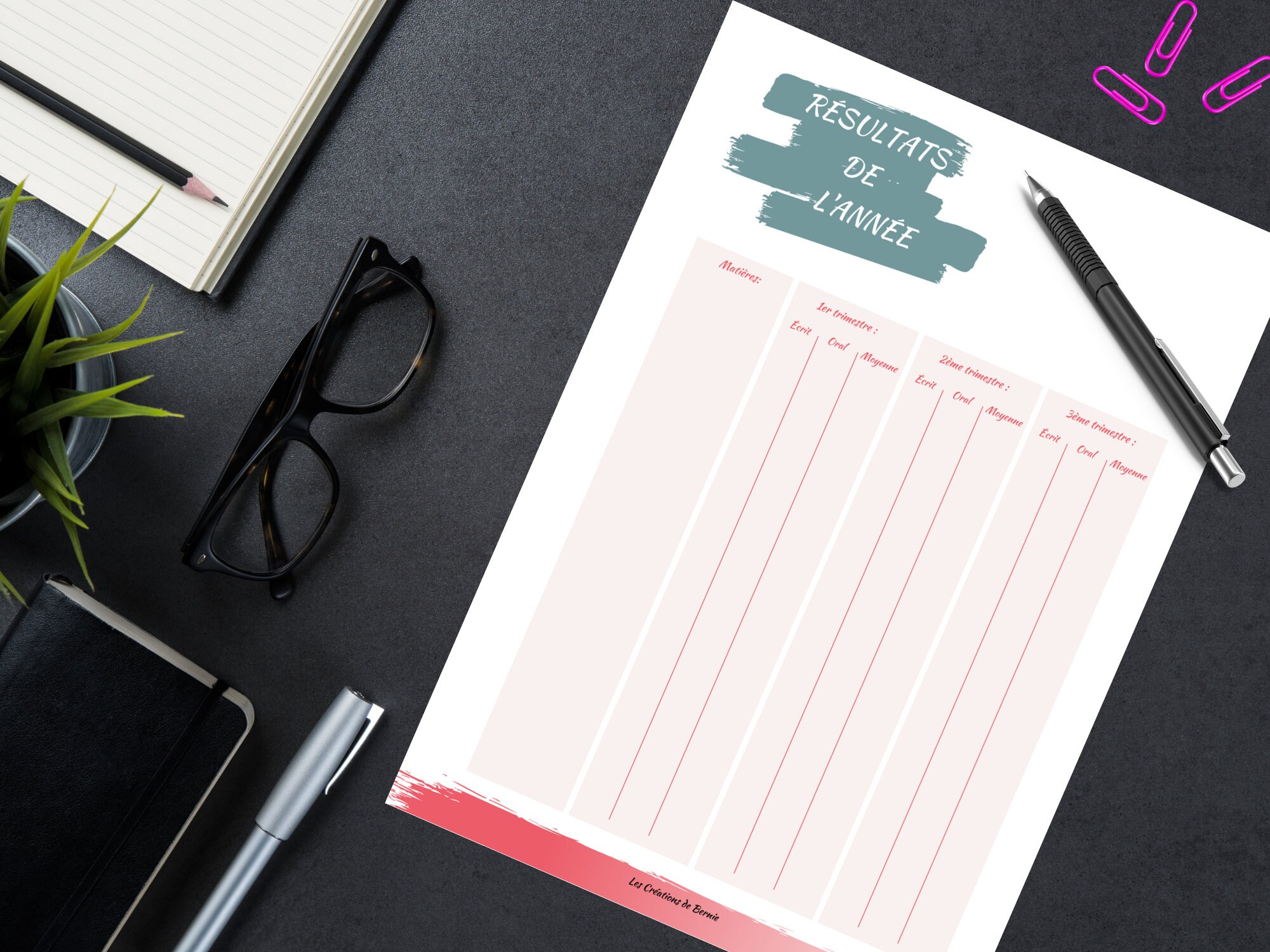 Grade Planner School Year Grades Worksheet Grade List Printable ...