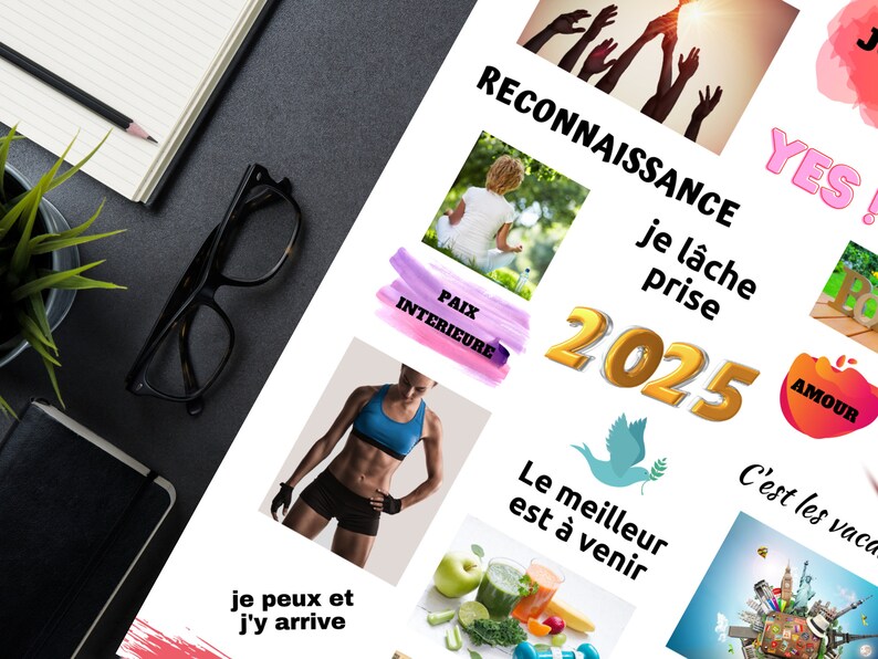 Mini kit de tableau de visualisation 2024-2025 loi de l'attraction ...
