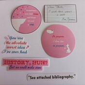 Red, White & Royal Blue Sticker Sheet 1/2 - Etsy