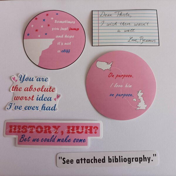 Red, White & Royal Blue Sticker Sheet 1/2 - Etsy