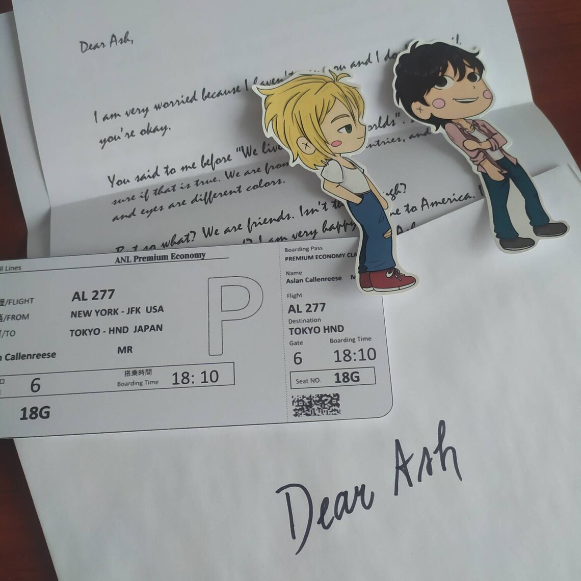 Eiji's Letter to Ash - Etsy UK