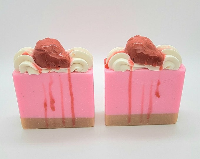 Strawberry Cake Soap Bar - Etsy