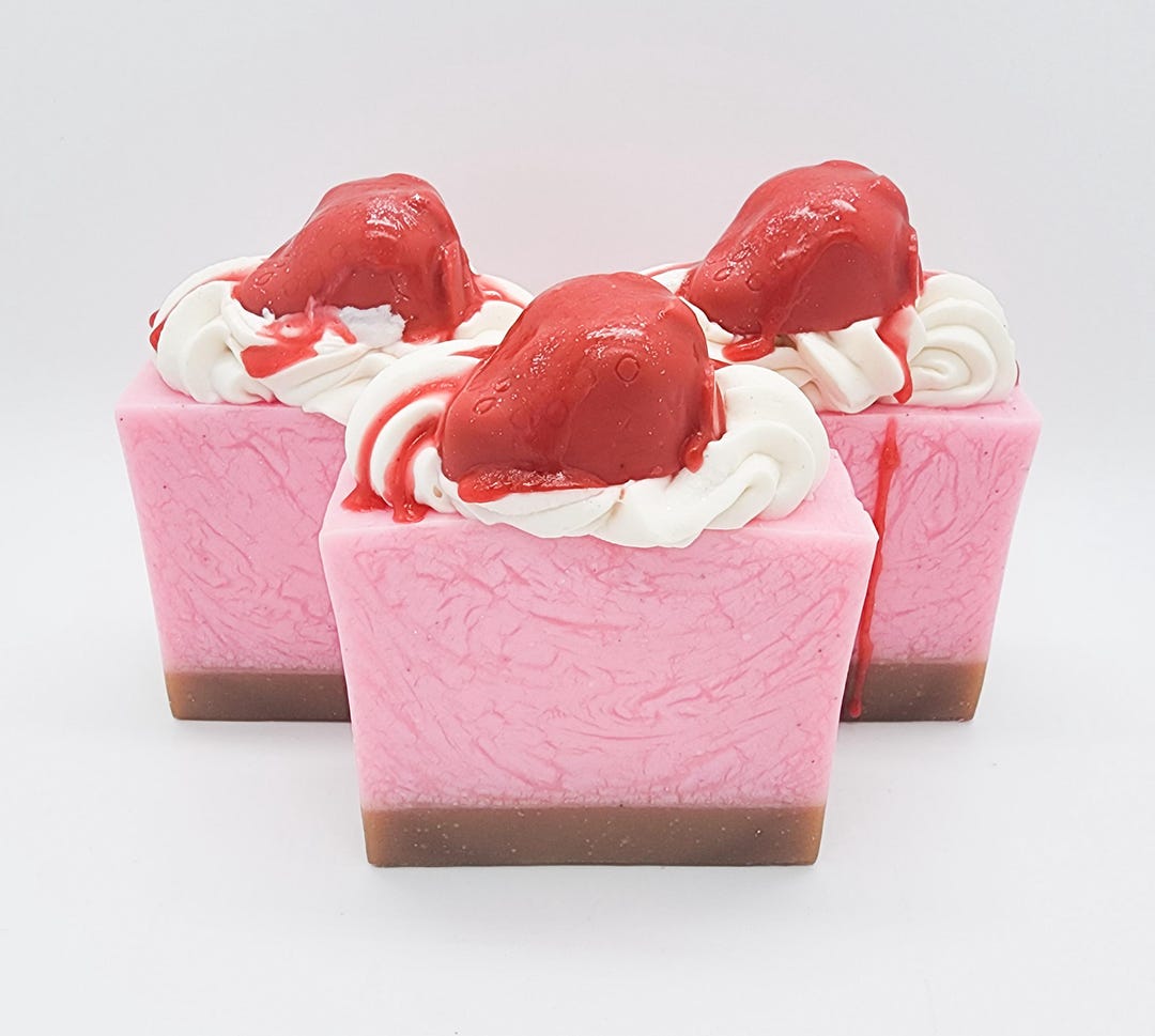 Strawberry Cake Soap Bar - Etsy