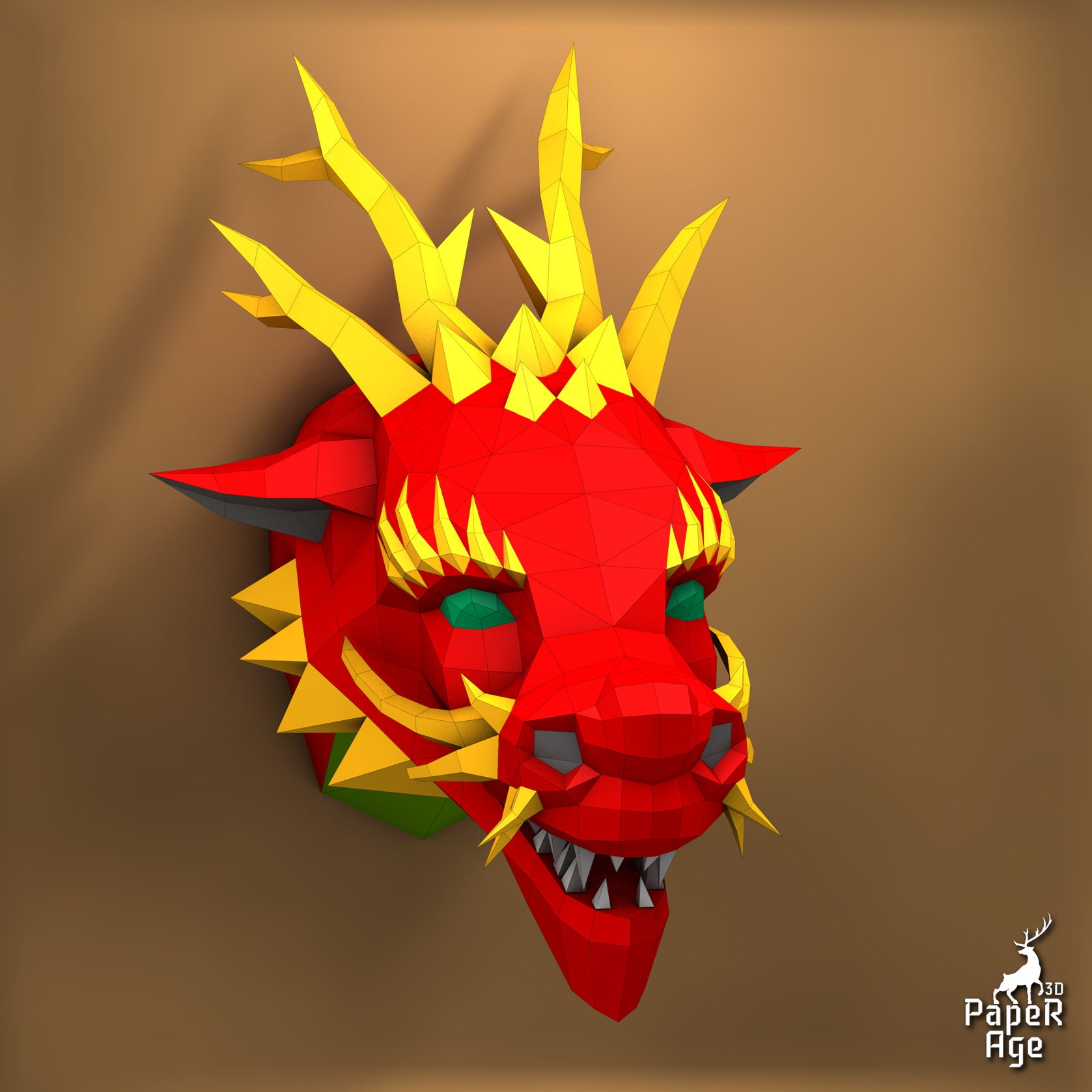 Origami Chinese Dragon Head