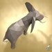African Elephant, Papercraft, Pepakura, Lowpoly, Low Polygon, 3D ...