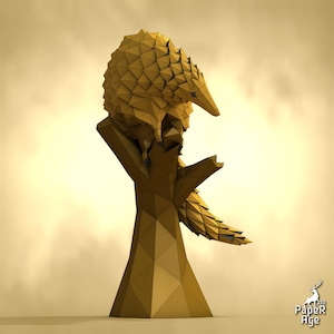 Pangolin, Lizard, Papercraft, Pangolin, Pepakura, Lowpoly, Low Polygon ...