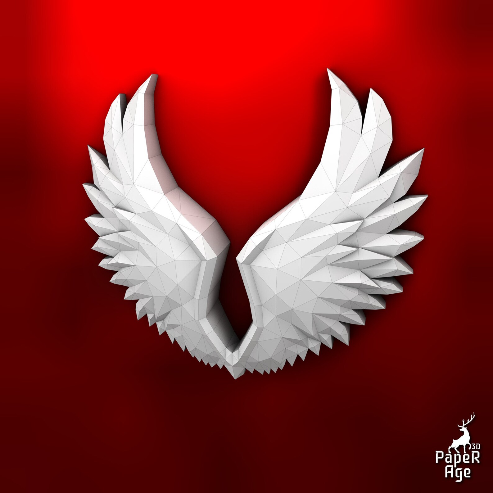 Angel wings Papercraft Pepakura Lowpoly Low Polygon 3D - Etsy México