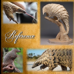 Pangolin, Lizard, Papercraft, Pangolin, Pepakura, Lowpoly, Low Polygon ...