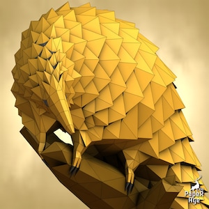 Pangolin, Lizard, Papercraft, Pangolin, Pepakura, Lowpoly, Low Polygon ...